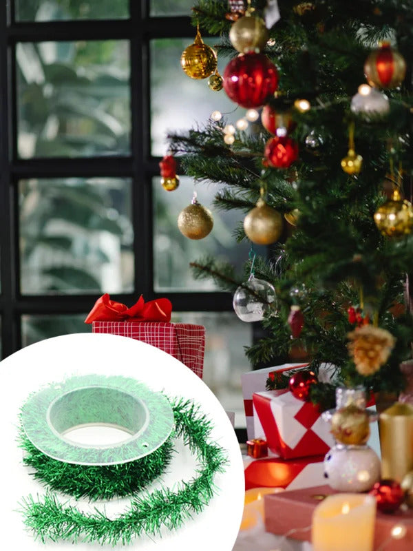 2M Christmas Tree Ribbon Wired Wide Glitter – mall